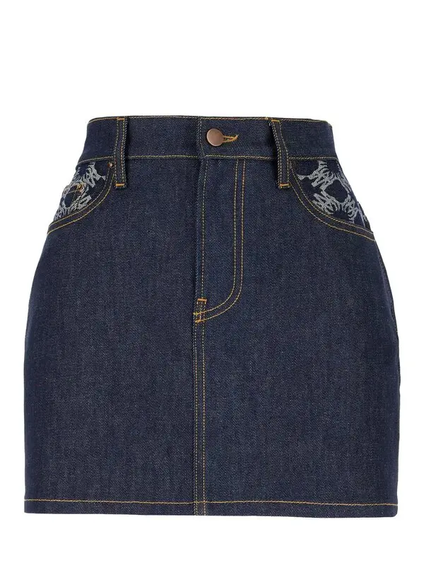 Amiri Denim Skirt - Multicolor
