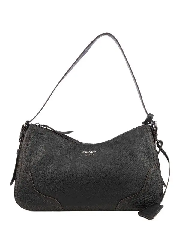 Prada Textured Leather Shoulder Bag - Multicolor