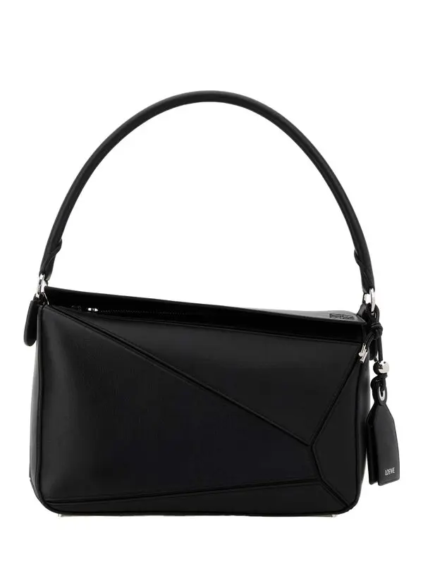 Loewe Nappa Leather Featherlight Shoulder Bag - Black