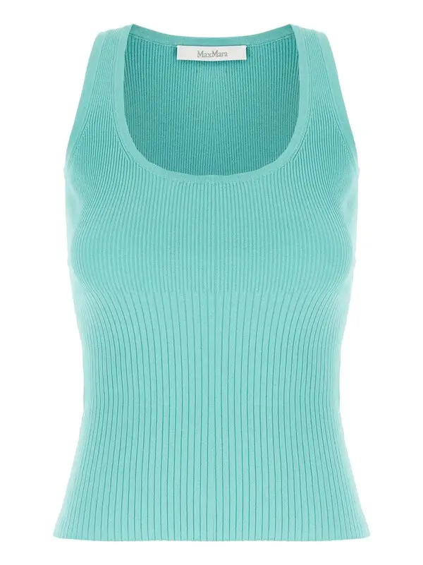 Max Mara Ribbed Knit Tank Top - Multicolor