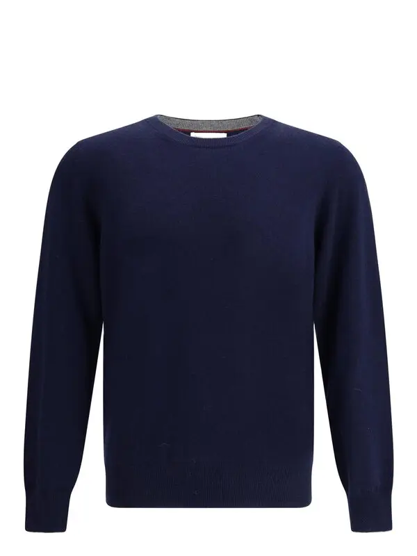 Brunello Cucinelli Cashmere Pullover - Blue_1