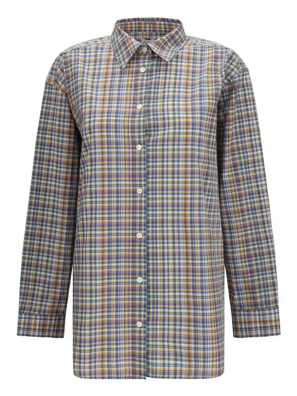 TOTEME Classic Cotton Shirt With Checked Pattern - Multicolour