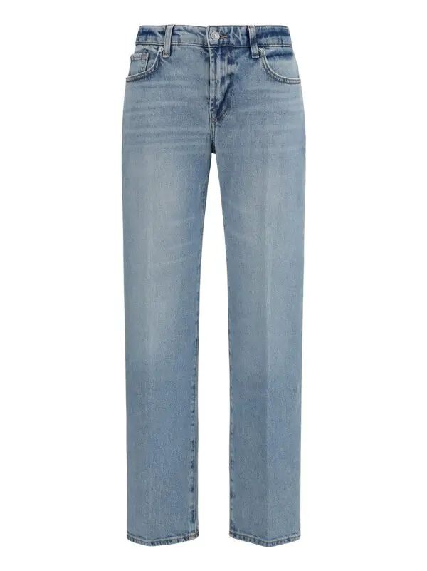 7 For All Mankind Calie Straight Jeans - Light Blue