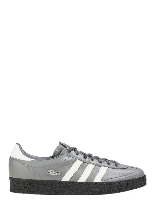 Adidas Leather Lace-up Sneakers - Gray