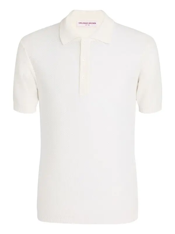 Orlebar Brown Maranon Cottonpiqué Polo Shirt - Ivory