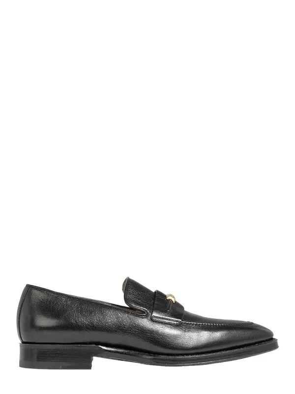Bally Leather Penny Loafers - Black