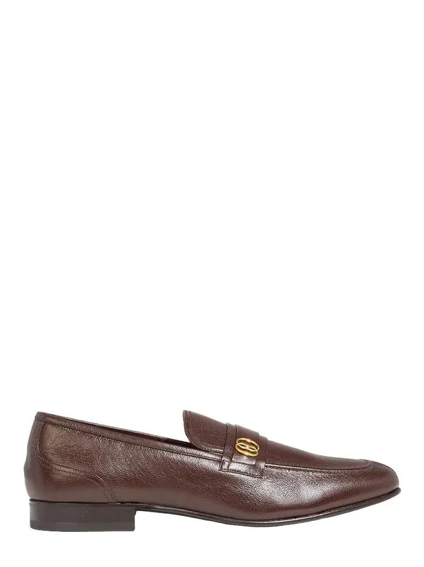 Bally Sadei Leather Loafers - Dark Brown