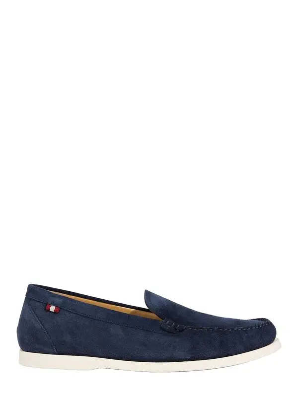 Bally Nadim Suede Loafers - Navy