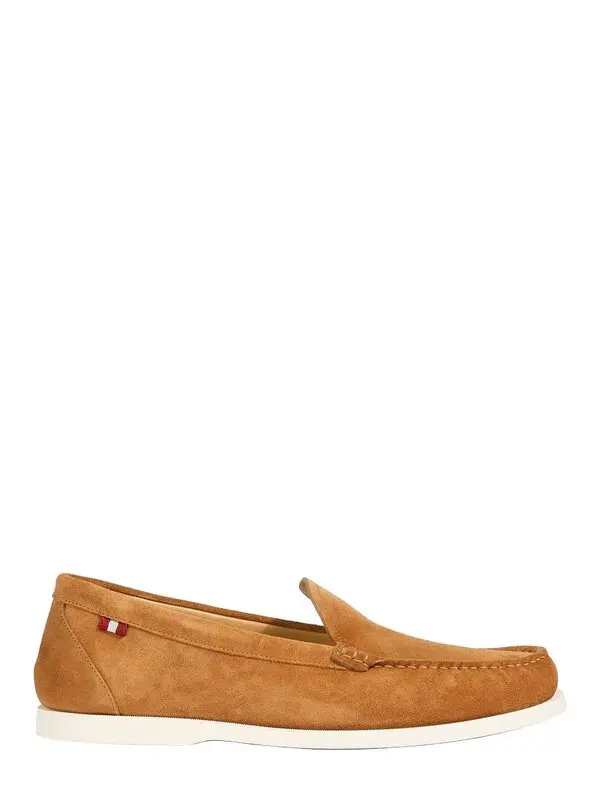 Bally Nadim Suede Loafers - Tan