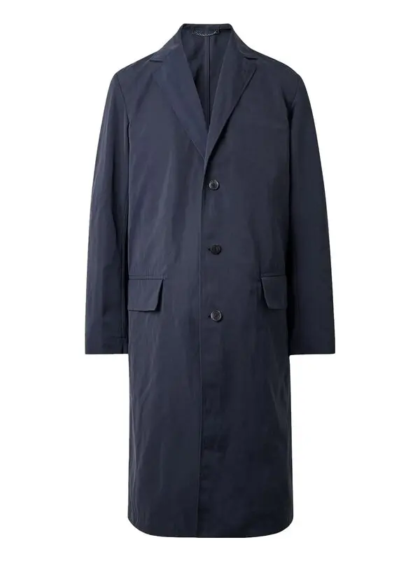 Dries Van Noten Shell Car Coat - Navy