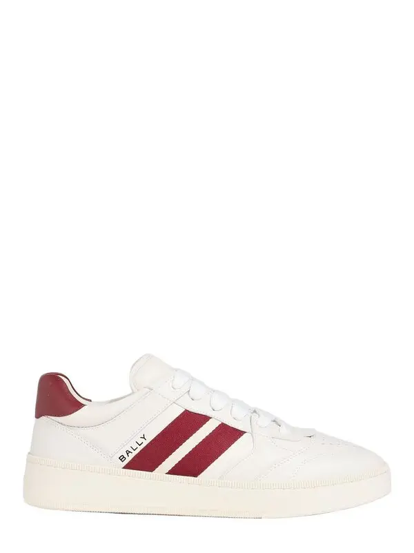 Bally Rebby Canvas-trimmed Leather Sneakers - Off-white