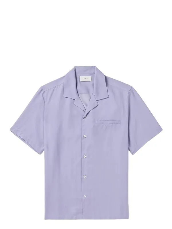 Mr P. Campcollar Lyocelltwill Shirt - Lavender
