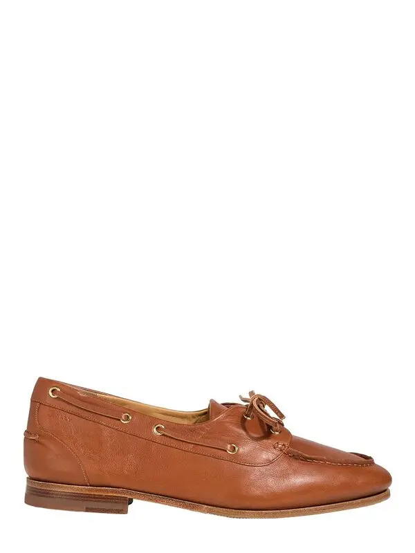 Bally Pathy Leather Boat Shoes - Tan