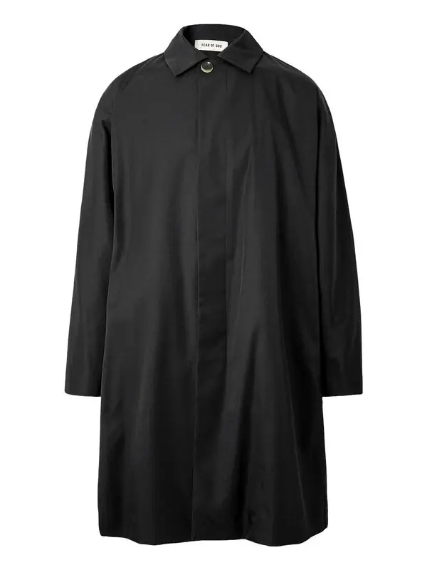 Fear Of God Oversized Twill Coat - Black