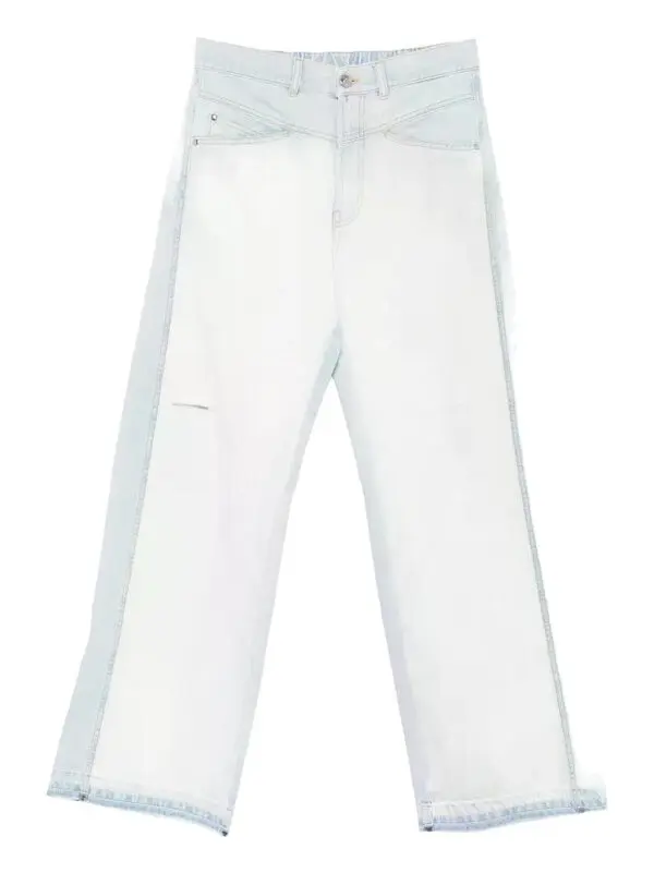 CIRCUS HOTEL Panelled Distressed Jeans - Blue