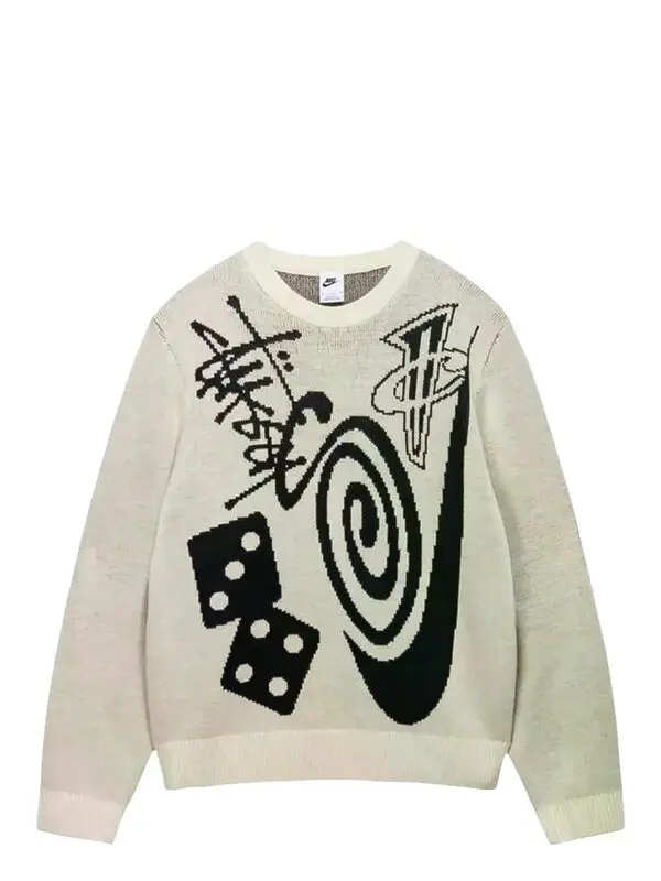Nike X Stüssy Intarsia-knit Sweater - Neutrals
