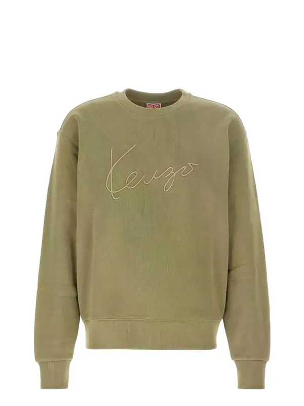 Kenzo Signature Embroidered Sweatshirt - Green