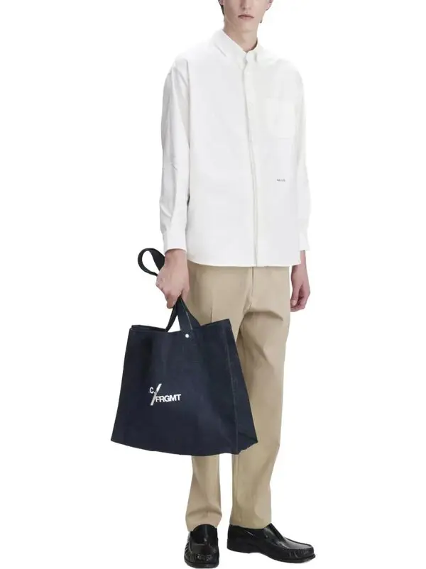 A.p.c. Plaid-insert Long-sleeve Shirt - Blue