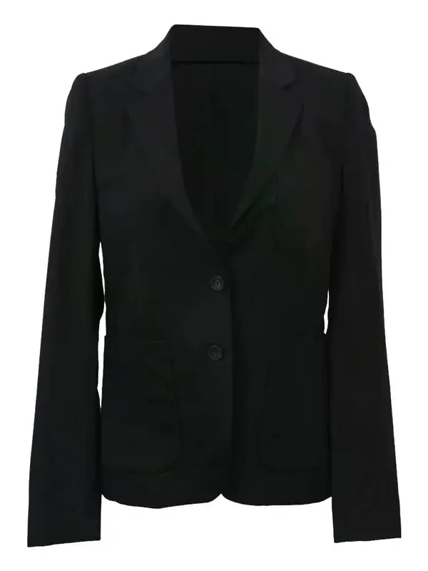 Kenzo Single-breasted Pocket Blazer - Black