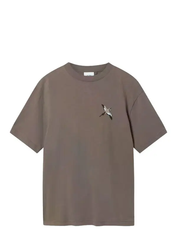 Axel Arigato Micro Bee Bird Embroidered T-shirt - Brown