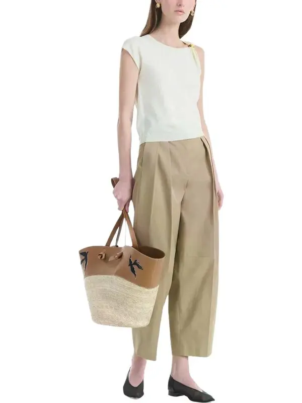 Altuzarra Rinaldi Metallic Detail Top - Neutrals