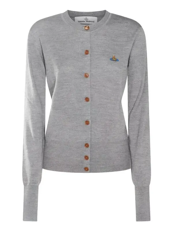 VIVIENNE WESTWOOD Bea Button-up Cardigan - Grey