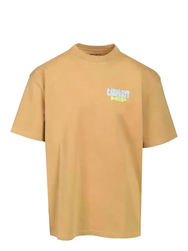 Carhartt Work In Progress Luggage Label Graphic-print T-shirt - Orange