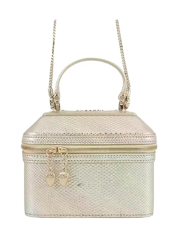BVLGARI Serpenti Forever Vanity Bag Satchel - Gold