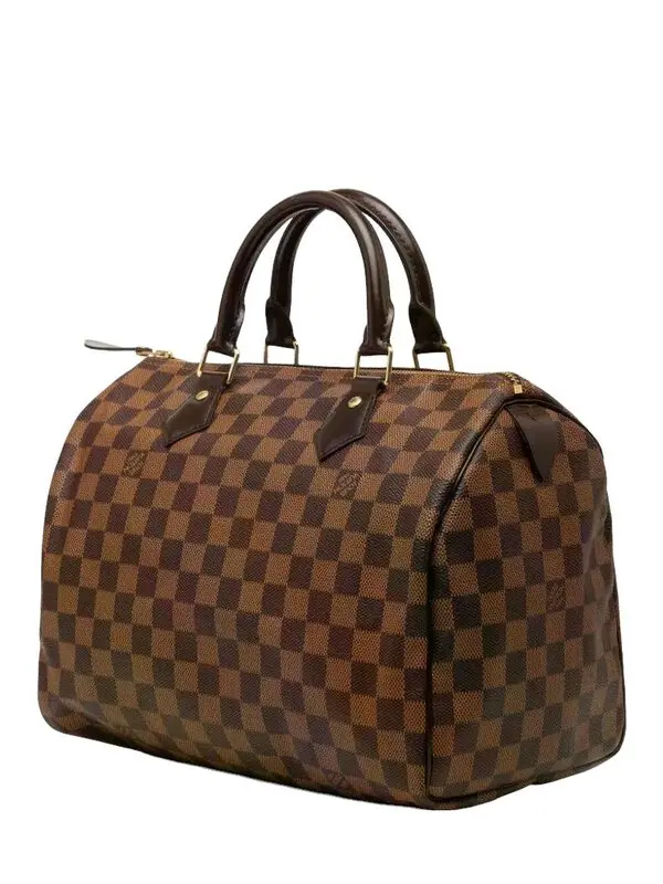 LOUIS VUITTON Damier Ebene Speedy 30 Boston Bag - Brown