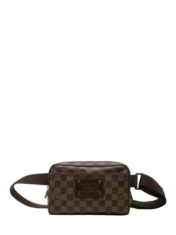 LOUIS VUITTON Damier Ebene Brooklyn Bum Bag Belt Bag - Brown
