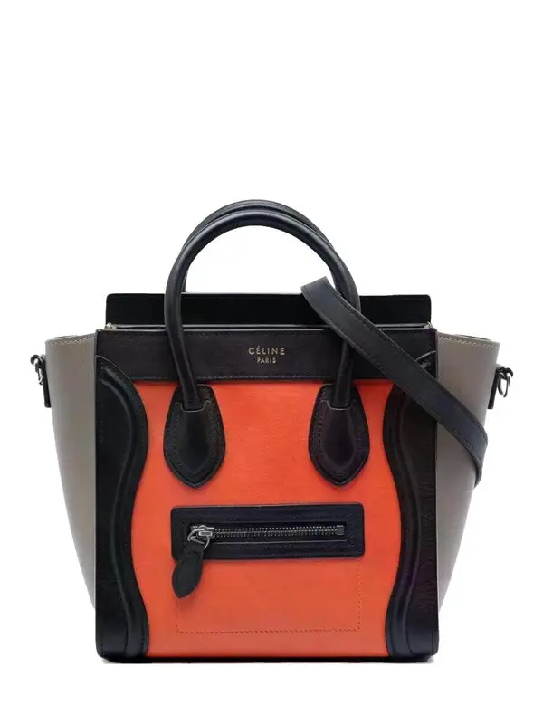 Celine Luggage Tote Satchel - Orange