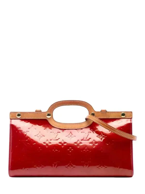 LOUIS VUITTON Monogram Vernis Roxbury Drive Satchel - Red