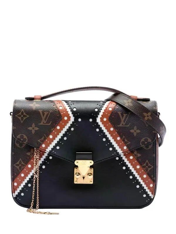 LOUIS VUITTON Monogram Brogue Pochette Metis Satchel - Brown