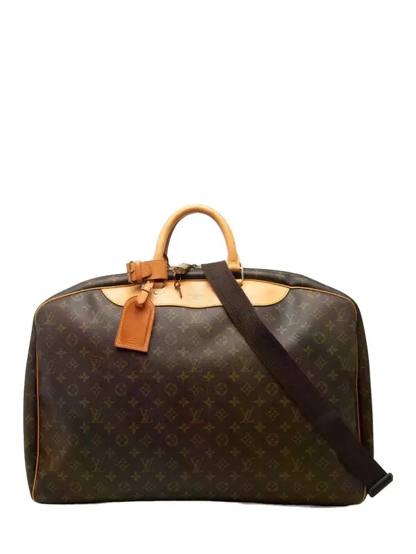 LOUIS VUITTON Monogram Alize 2 Poches Travel Bag - Brown