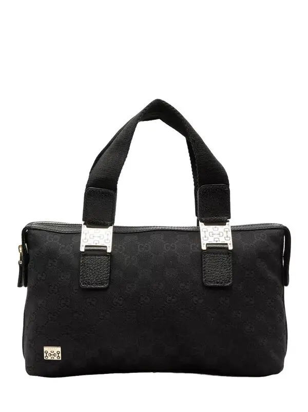 Gucci Gg Canvas Pop Handbag - Black