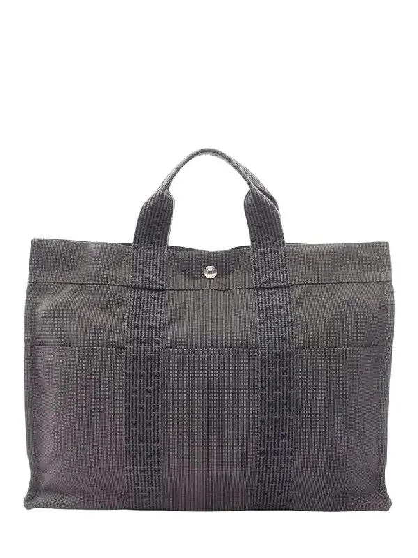 Hermès 20th Century Canvas Herline Mm Tote Bag - Grey