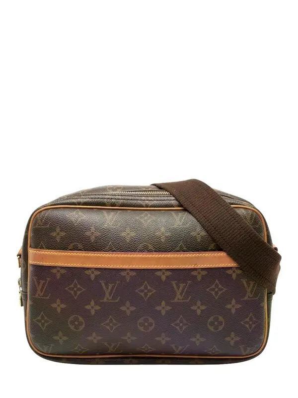 LOUIS VUITTON Monogram Reporter Pm Crossbody Bag - Brown