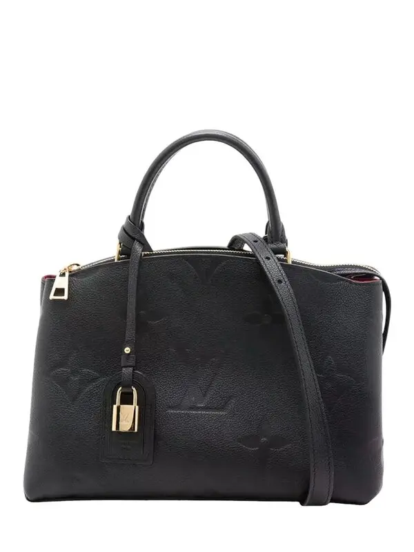 LOUIS VUITTON Monogram Empreinte Petit Palais Satchel - Black
