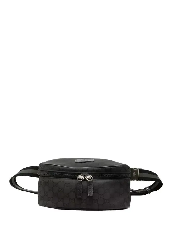 Gucci Gg Nylon Web Belt Bag - Black