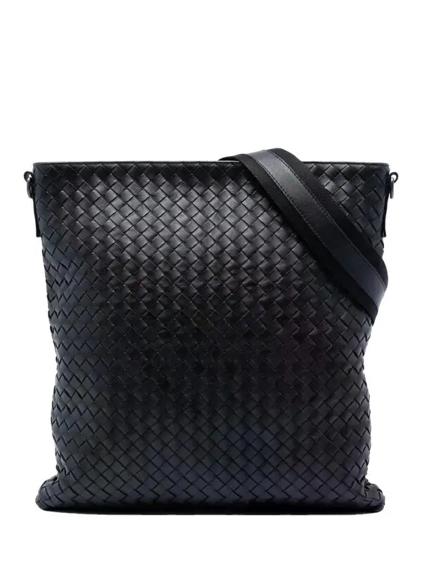 Bottega Veneta Nappa Intrecciato Vn Crossbody Bag - Black
