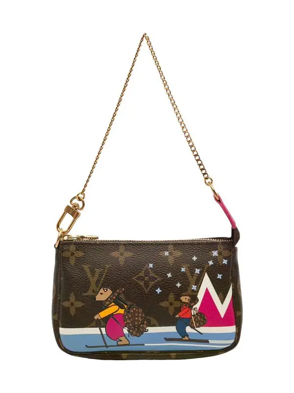 LOUIS VUITTON Mini Pochette Accessoires Handbag - Brown