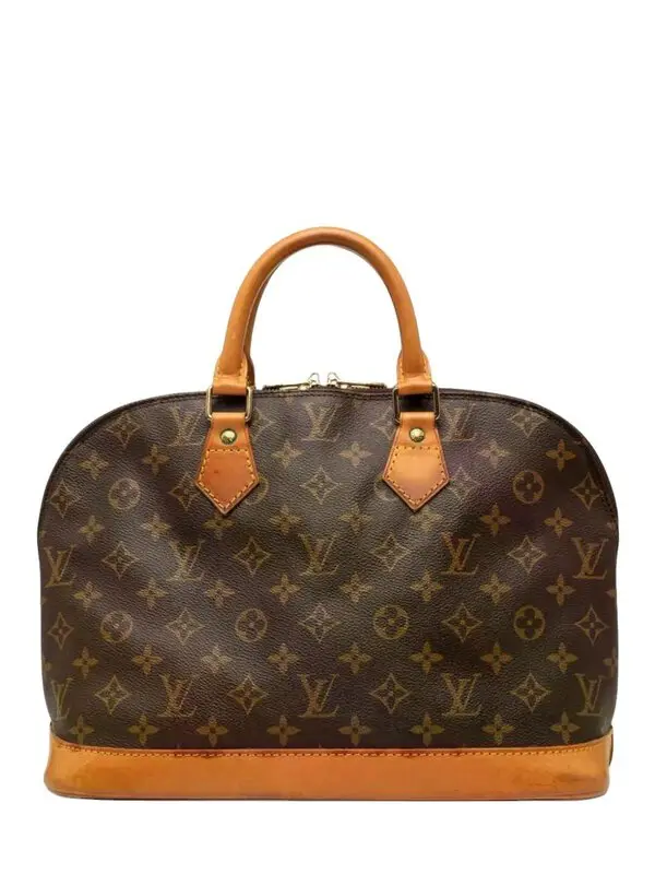 LOUIS VUITTON Monogram Alma Pm Handbag - Brown