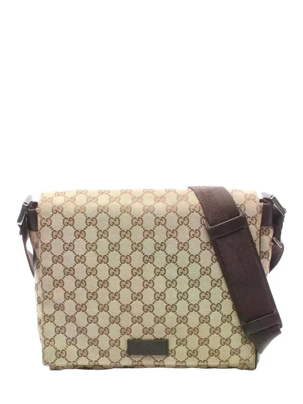 Gucci Gg Canvas Messenger Bag - Neutrals