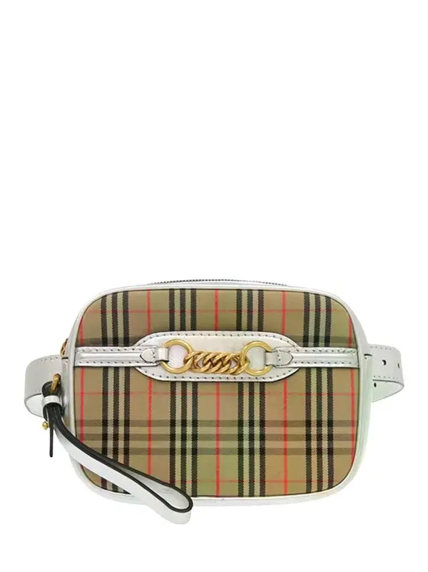 Burberry Haymarket Check Canvas 1983 Link Belt Bag - Neutrals
