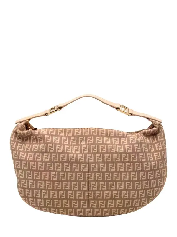 Fendi Zucchino Canvas Hobo Bag - Neutrals