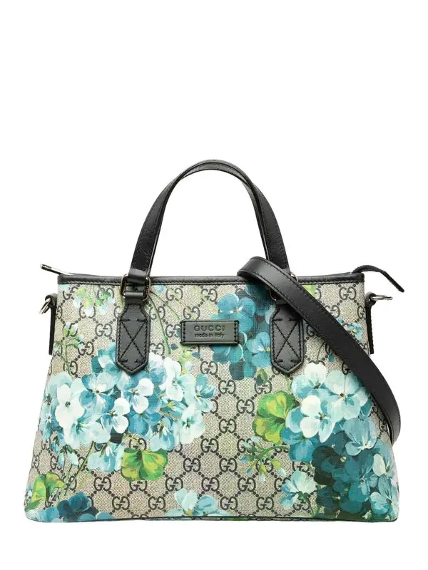 Gucci Gg Supreme Blooms Satchel - Neutrals