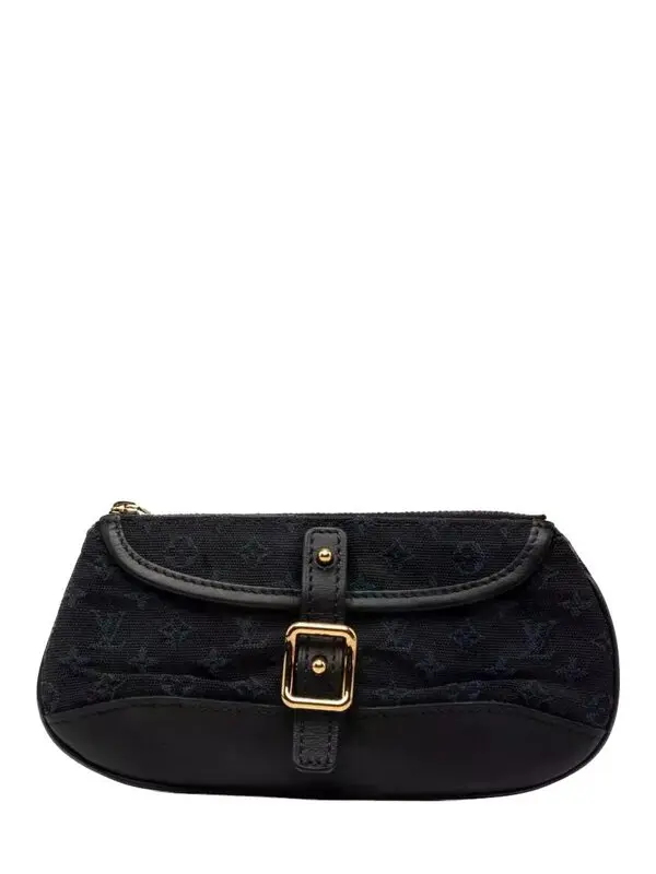 LOUIS VUITTON Monogram Mini Lin Anne Sophie Pouch - Blue