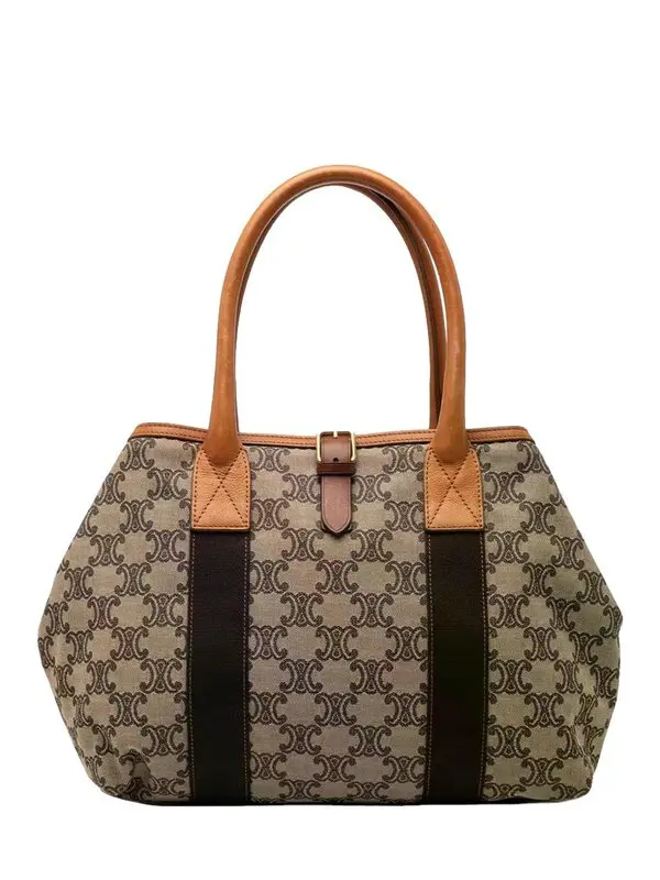 Celine Macadam Canvas Tote Bag - Neutrals
