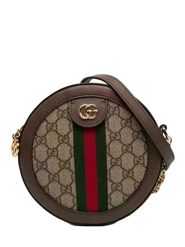 Gucci Ophidia Round Crossbody Bag - Neutrals