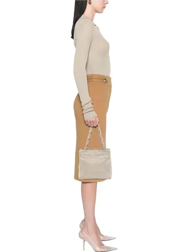 Prada Tessuto Chain Shoulder Bag - Neutrals